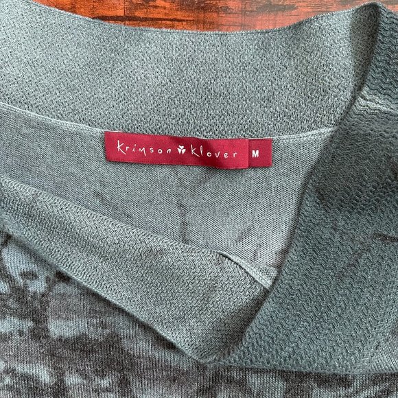 Krimson Klover | Sweaters | Krimson Klover Handpainted Treepattern ...